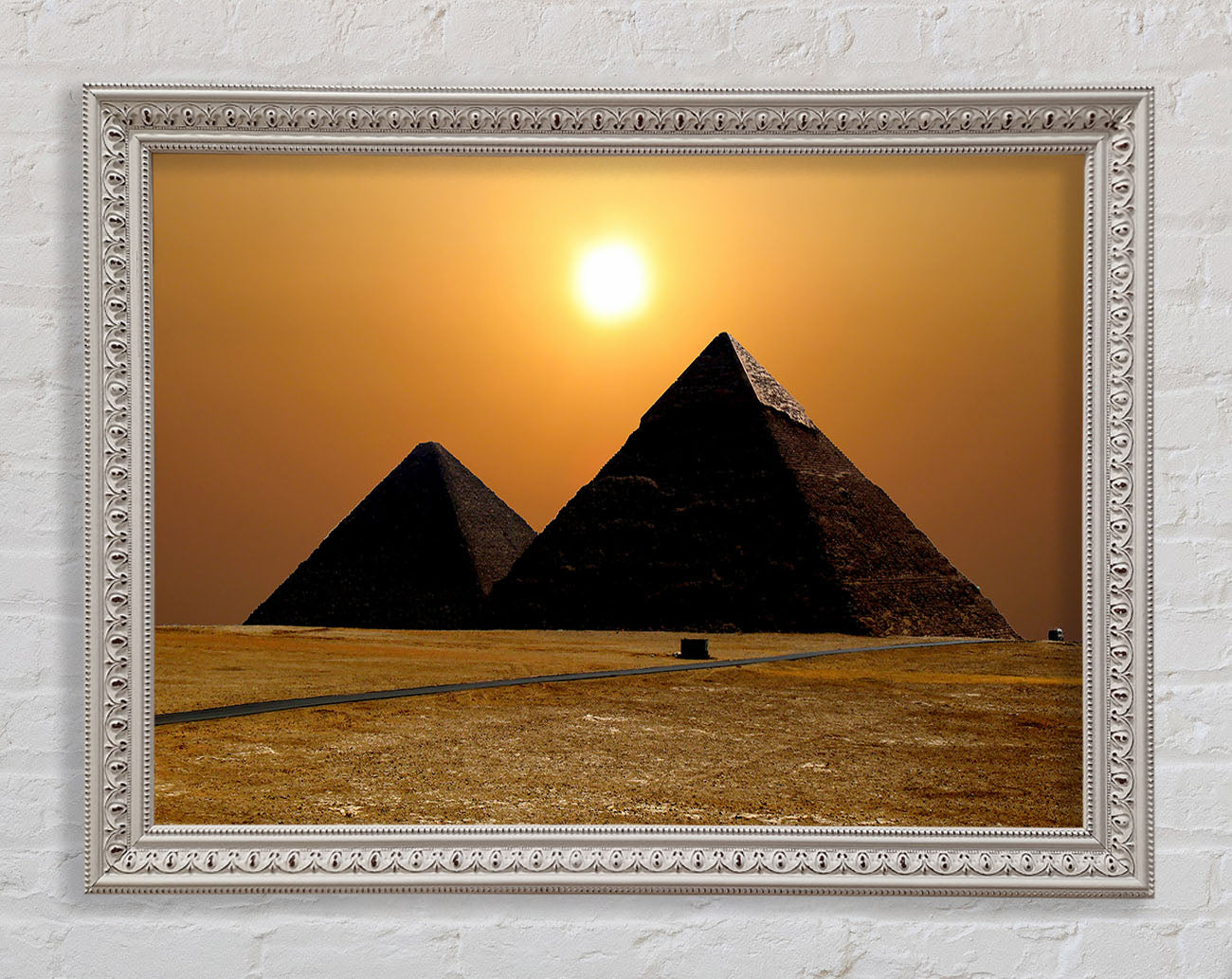 Magic Pyramids Giza Print - Framed Art for Home Decor – Wallart-Direct