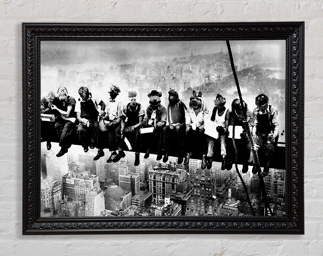 Shop Muppets 'Lunch Atop a Skyscraper' Framed Print – Wallart-Direct