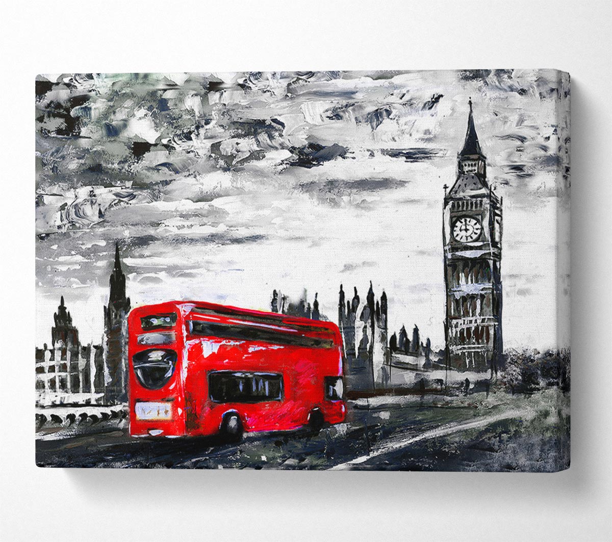 Big Ben Red Bus Canvas - Iconic London Wall Art – Wallart-Direct