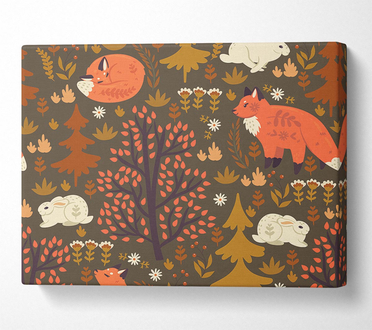 The Fox And The Rabbit Canvas - Charming Wall Art Decor – Wallart-Direct