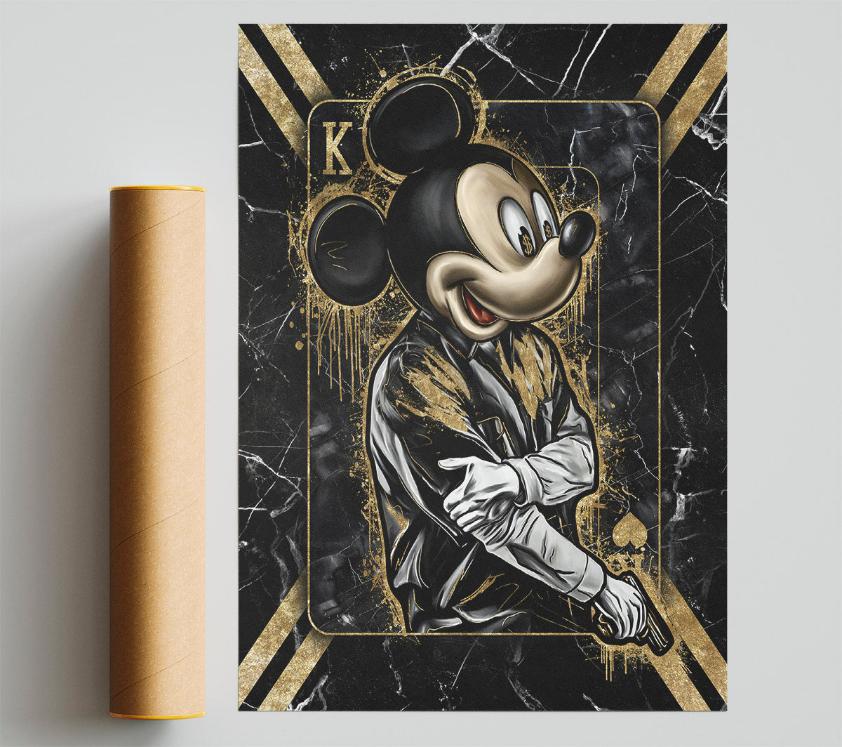 King Mouse Gangster Print – Wallart-Direct