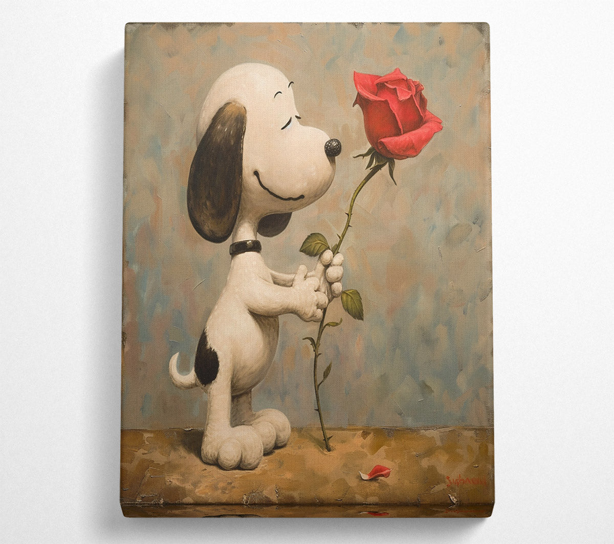 Snoopy Rose Canvas - Charming Art for Your Home Decor – Wallart-Direct